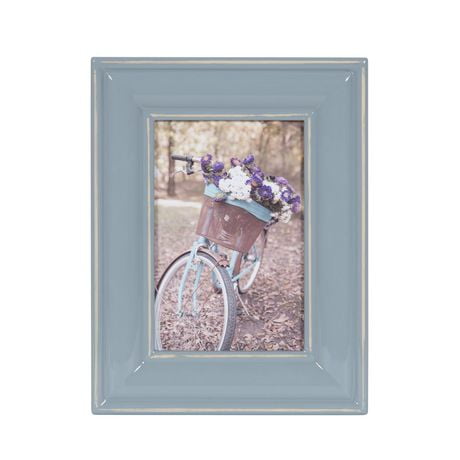 hometrends Blair Ceramic Look Photo Frame Blue | Walmart Canada
