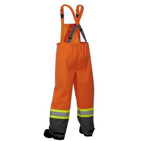 Click here for Forcefield Mens Safety Rain Bib Pant Orange L prices