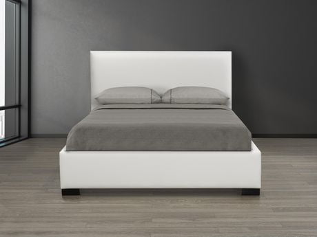Click here for Brassex Inc Full Platform Bed  White White Double prices