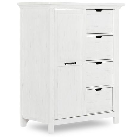 Click here for Evolur Belmar Tall Chest Weathered White prices