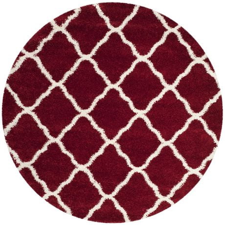 Click here for Safavieh Hudson Aline Geometric Shag Area Rug Red... prices