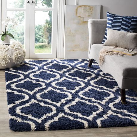 Click here for Safavieh Hudson Louise Geometric Shag Area Rug Nav... prices