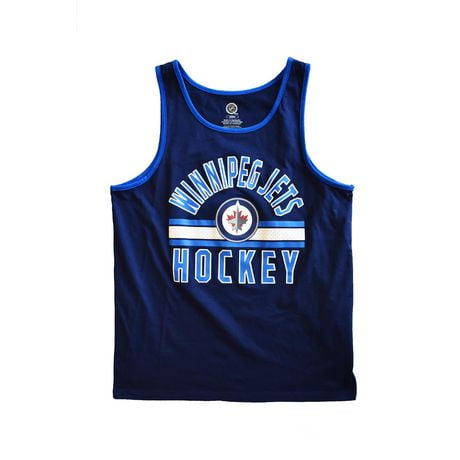 Click here for Mens Nhl Arch Stripe Winnipeg Tank Top Navy M prices