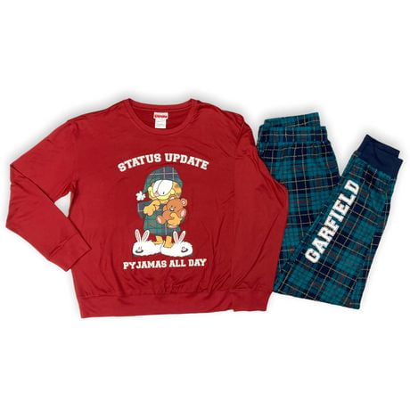 Garfield Ladie's pyjama. This ladies 2 piece pj has long sleeves,crew ...