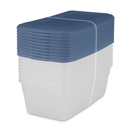 Sterilite Set Of (10) 5.7L Boxes Blue | Walmart Canada
