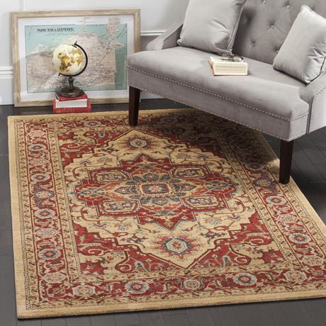 Click here for Safavieh Mahal Oswin Floral Bordered Area Rug Red... prices