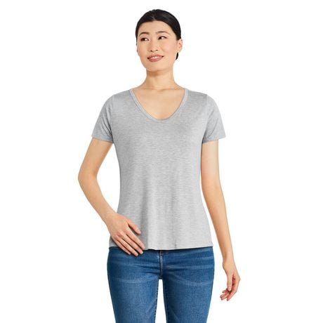 George Women's Voop Neckline Tee | Walmart Canada