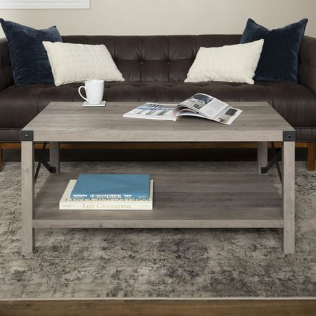 Click here for Manor Park Rustic Modern Farmhouse Coffee Table -... prices
