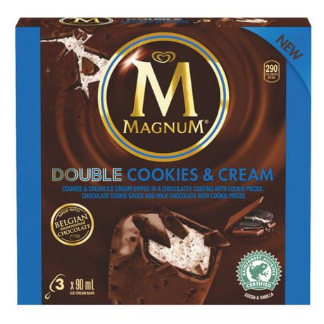Magnum® Double Cookies & Cream Ice Cream 3x90mL | Walmart Canada