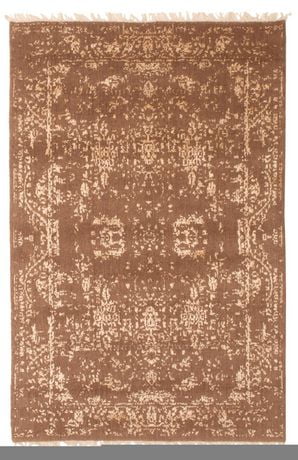 ECARPETGALLERY La Seda Dark Brown Rug 3'11" x 6'0" | Walmart Canada