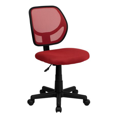 Click here for Flash Furniture Mid-Back Red Mesh Swivel Task Chai... prices