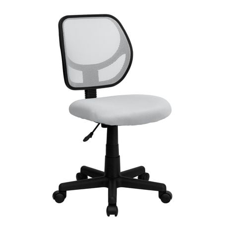 Click here for Flash Furniture Mid-Back White Mesh Swivel Task Ch... prices