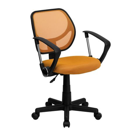 Click here for Flash Furniture Mid-Back Orange Mesh Swivel Task C... prices
