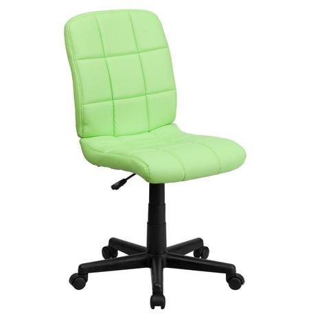 Click here for Flash Furniture Mid-Back Green Quilted Vinyl Swive... prices