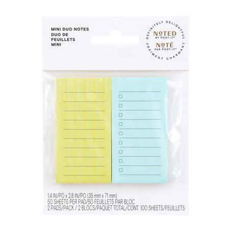 Noted by Post-it® Printed Notes NTD5-58-GRIDEF, White Grid Pad, 4.9 in ...