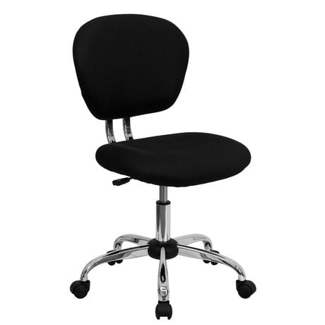 Click here for Flash Furniture Mid-Back Black Mesh Padded Swivel... prices