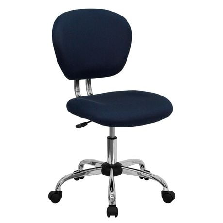 Click here for Flash Furniture Mid-Back Navy Mesh Padded Swivel T... prices