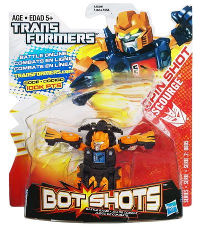 Transformers Bot Shots Battle GAME Series 2 Flip Shot Scourge Vehicle ...