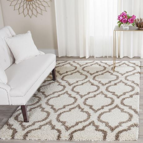 Click here for Safavieh Hudson Louise Geometric Shag Area Rug Ivo... prices
