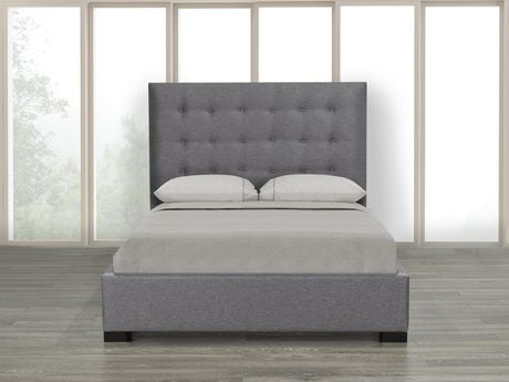 Click here for Brassex Inc Queen Platform Bed  White White Queen prices