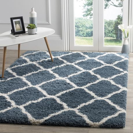 Click here for Safavieh Hudson Aline Geometric Shag Area Rug Slat... prices