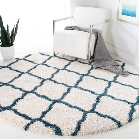 Click here for Safavieh Hudson Aline Geometric Shag Area Rug Ivor... prices
