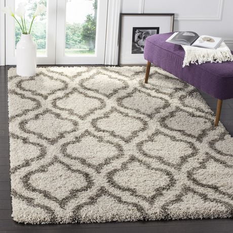 Click here for Safavieh Hudson Louise Geometric Shag Area Rug Ivo... prices