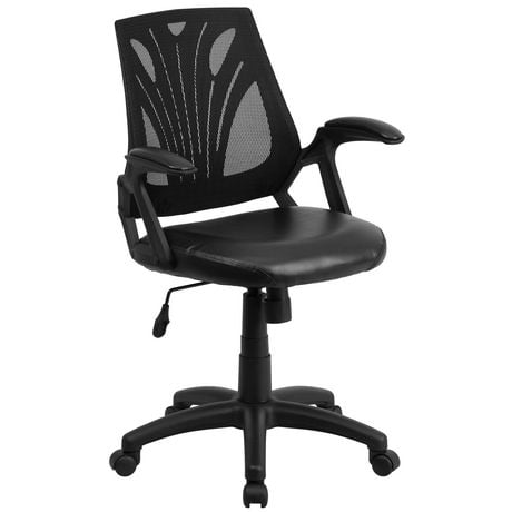 Click here for Flash Furniture Mid-Back Designer Black Mesh Swive... prices