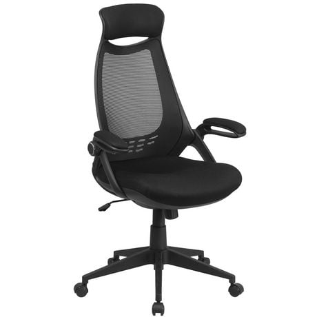 Click here for Flash Furniture High Back Black Mesh Executive Swi... prices