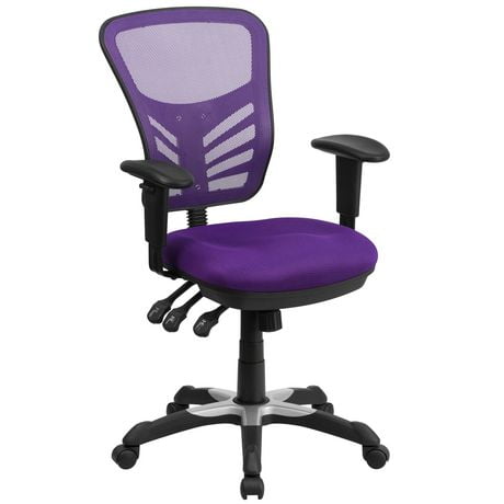 Click here for Flash Furniture Mid-Back White Mesh Multifunction... prices