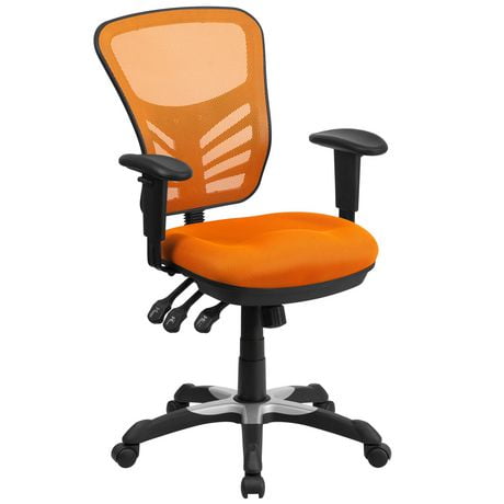 Click here for Flash Furniture Mid-Back White Mesh Multifunction... prices