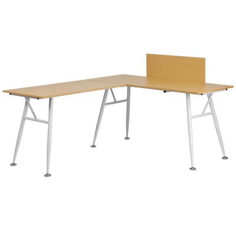 Click here for Flash Furniture Beech Laminate L-Shape Computer De... prices