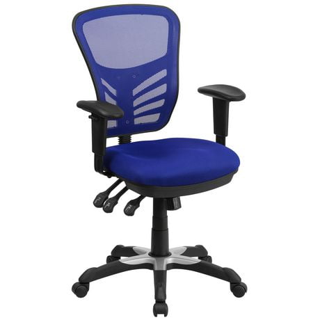 Click here for Flash Furniture Mid-Back White Mesh Multifunction... prices