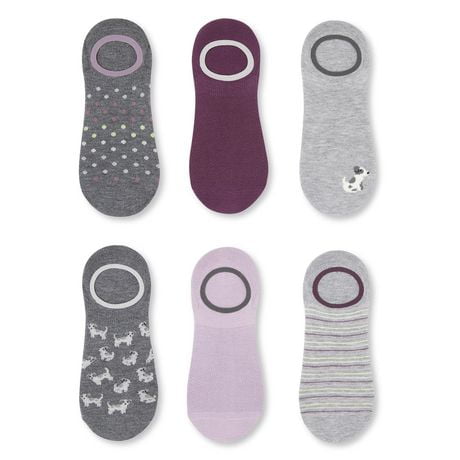 George Women's Dog Stay-Put Liner Socks 6-Pack | Walmart Canada