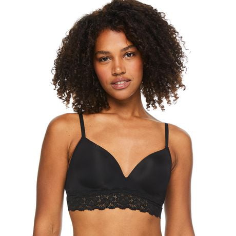 George Women's Wireless Microfibre and Lace Bra, Sizes 34A-38D - Walmart.ca
