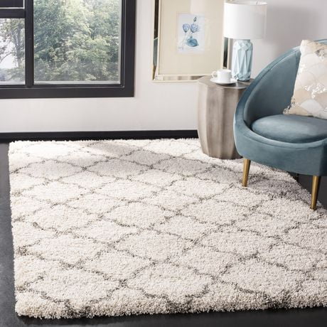 Click here for Safavieh Hudson Jaye Geometric Shag Area Rug Ivory... prices