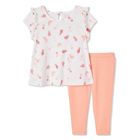 Click here for George Baby Girls Ruffle Tee And Legging 2-Piece S... prices