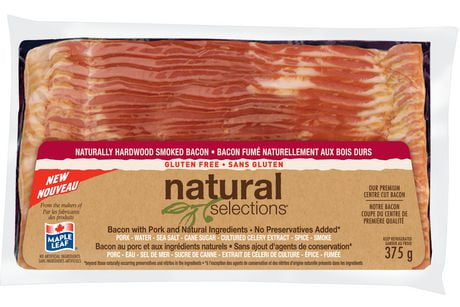 Maple Leaf Natural Selections Bacon 375g - Walmart.ca