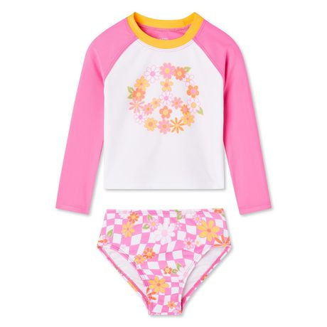 George Toddler Girls' Rash Guard 2-Piece Set - Walmart.ca