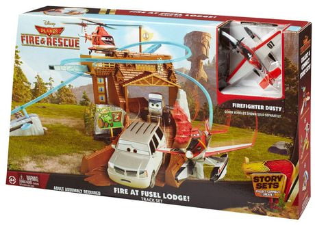 Mattel Disney/Pixar Planes: Fire & Rescue Fire at Fusel Lodge! Track ...