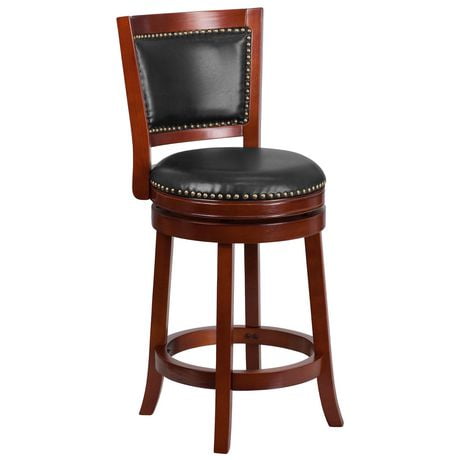 Click here for Flash Furniture 26 High Dark Cherry Wood Counter H... prices