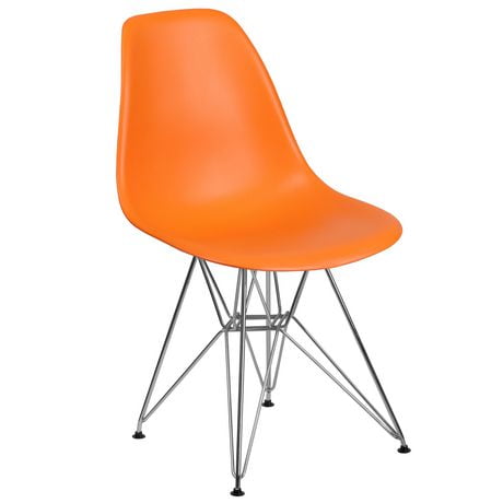 Click here for Flash Furniture Elon Series Black Plastic Chair Wi... prices