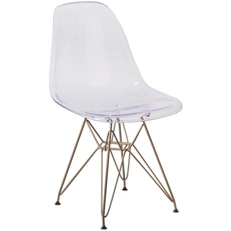 Click here for Flash Furniture Elon Series Ghost Chair With Gold... prices
