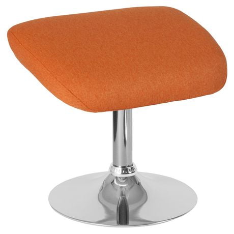 Click here for Flash Furniture Egg Series Orange Fabric Ottoman O... prices