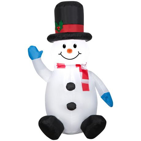 Airblown Snowman w/Top Hat SM | Walmart Canada