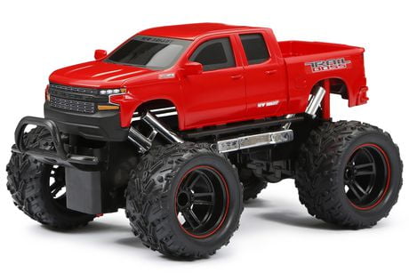 New Bright 1:16 RC Chevy Silverado Trailboss Radio Control Truck - Red ...