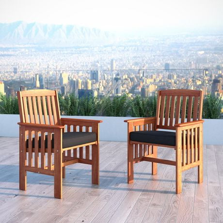 Click here for Corliving Miramar Hardwood Outdoor Armchairs Cinna... prices