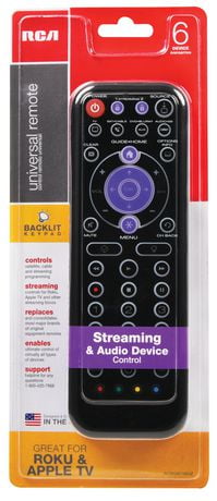 RCA 6-Device Universal Remote with Streaming Device Functions | Walmart ...