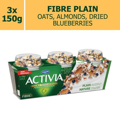 DANONE Activia Topper Plain: oats, almonds and dried blueberries 3% M.F ...