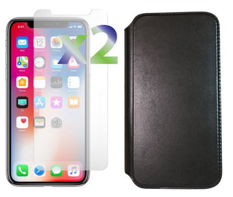 Click here for Exian Iphone X Screen Protectors X 2 And Real Leat... prices